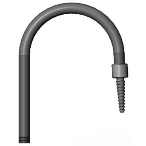 T&S BRASS BL-9541-02 RIGID PVC GOOSENECK W/ SERRATED TIP