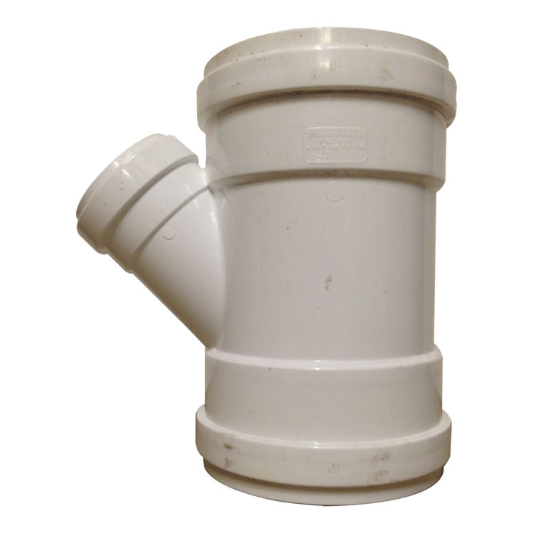6 PVC SDR35 Gasketed Wye PlumbersStock