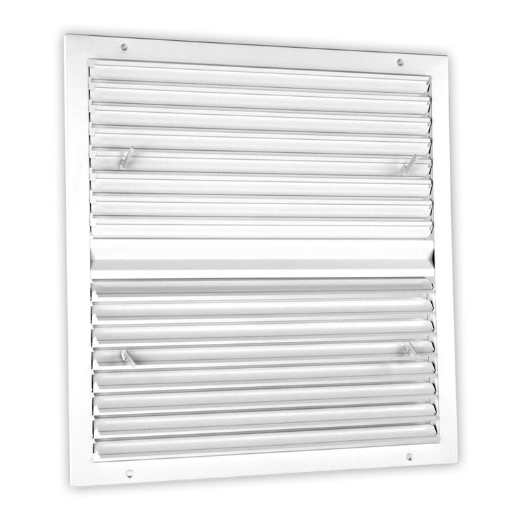 Shoemaker 450-22X22 High-Velocity Multi-Louver Flush Diffuser - Soft White