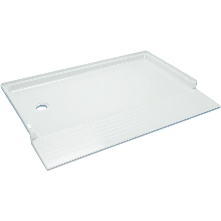 Mustee 360L Barrier-Free 30" x 60" Shower Base - Left Drain, White