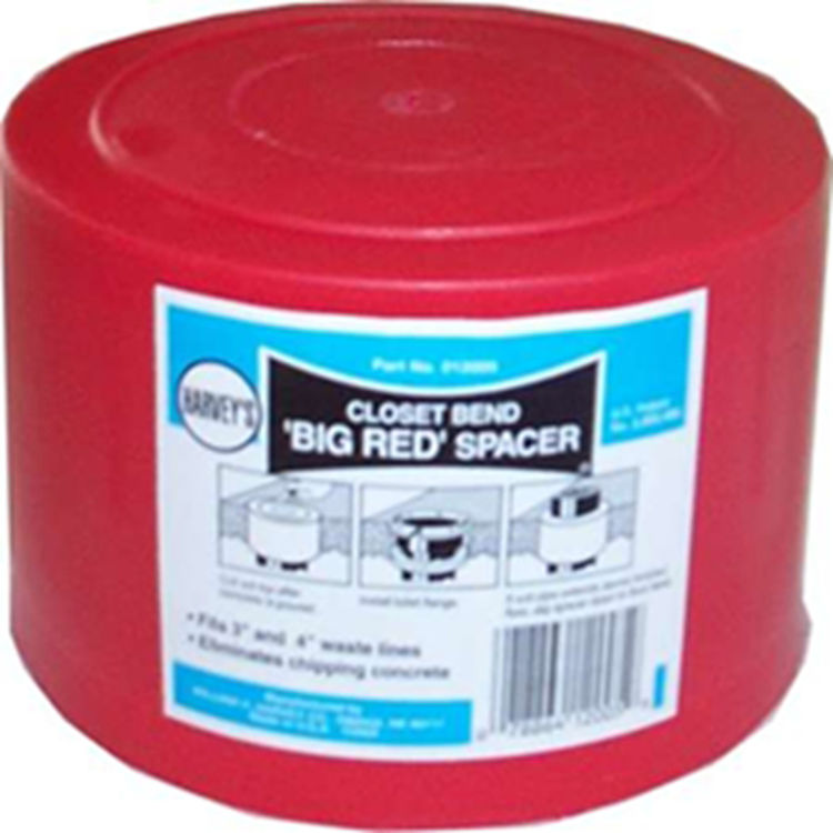 Harvey 12005 6" x 4" Big Red Closet Bend Spacer | PlumbersStock