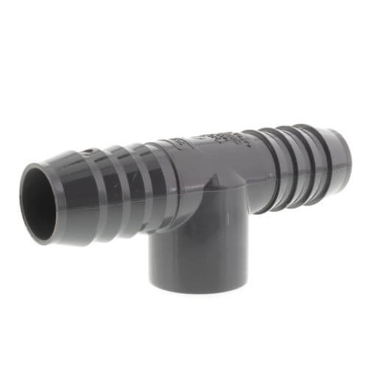 Spears PVC Insert Tee (1" barb x 1" barb x 3/4" FIPT)(1402-131)