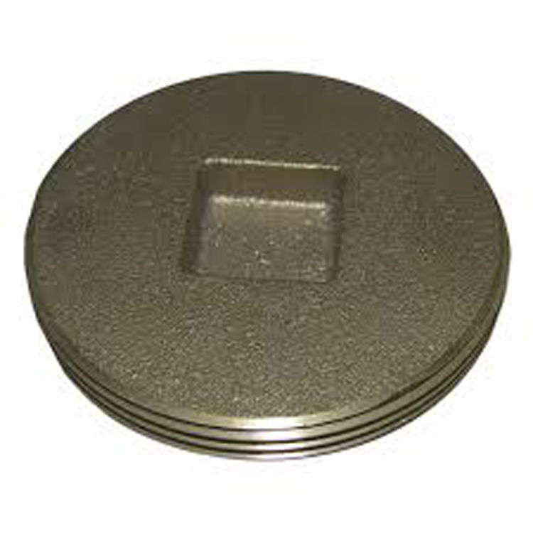 4" Countersunk Brass Flush Plug | PlumbersStock