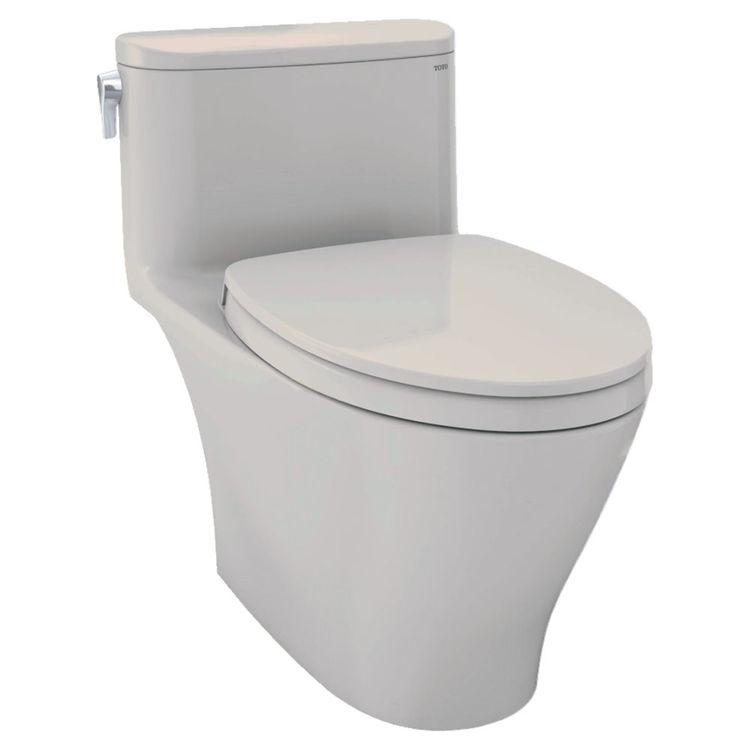 TOTO Nexus One-Piece Elongated 1.28 GPF Universal Height Toilet with ...