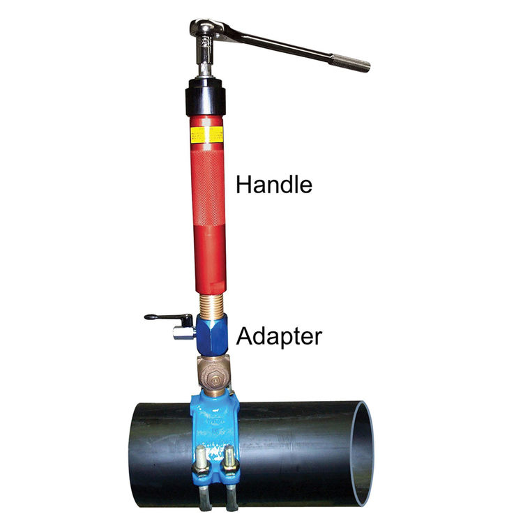 Wheeler Rex 802061 2" Mueller 110 Corp Stop Adapter for Hot Tap Machines