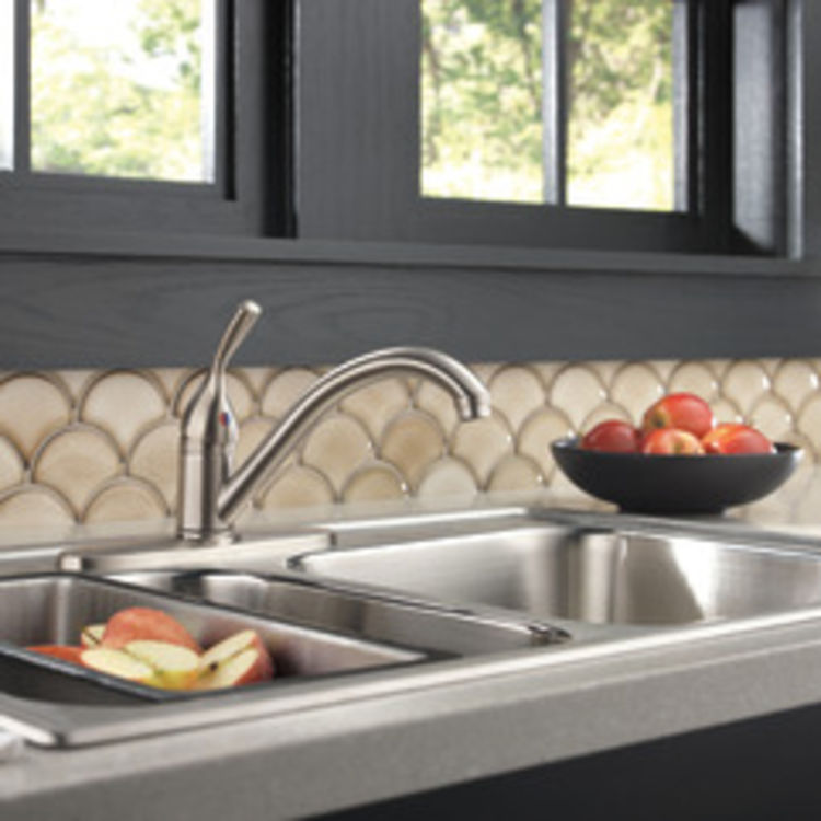 View 3 of Delta 100-SS-DST Delta 100-SS-DST Brilliance Stainless Single ...