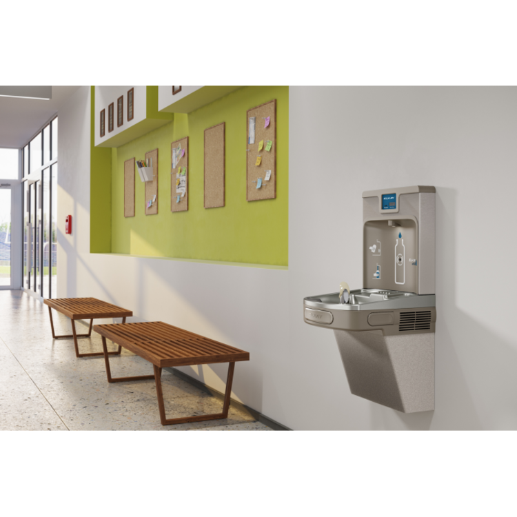 Elkay LZS8WSLP Enhanced ezH2O Bottle Filling Station w/ Single Cooler - Filtered, 8 GPH, Wall ...
