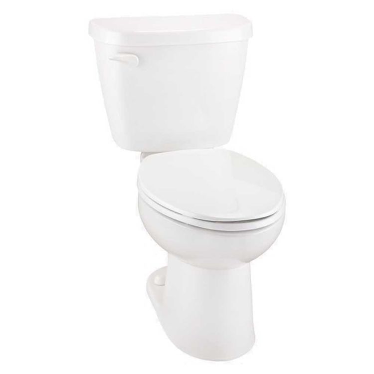 Gerber MX-21-412 Maxwell Two-Piece Elongated Toilet, 1.6 gpf, 12" Rough ...