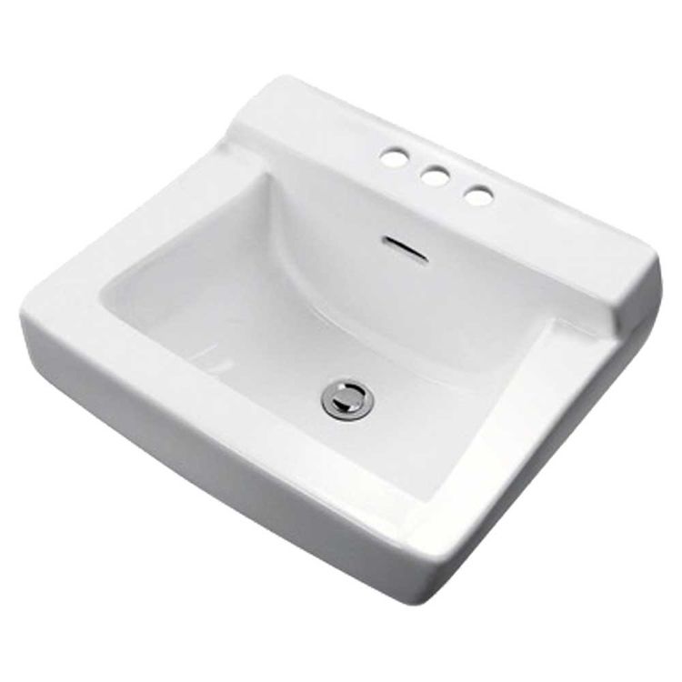 Gerber 12-314 Plymouth 4" Faucet Centers Wall Hung Bathroom Sink