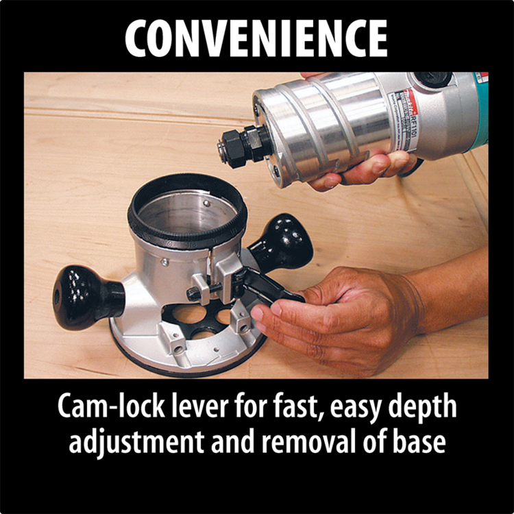 Makita RD1101 2-1/4 HP* D-Handle Router | PlumbersStock