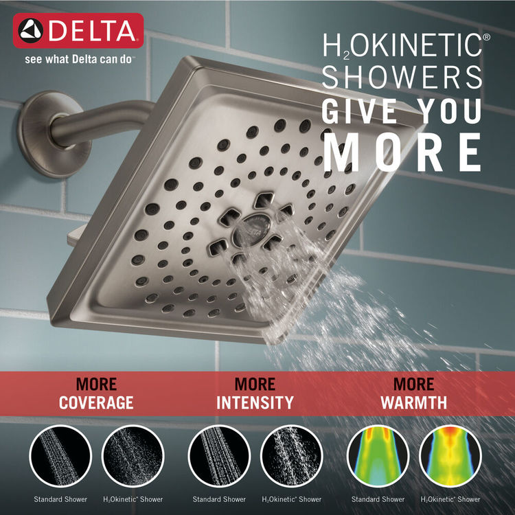 Delta 52684-SS-PR Shower Head - Lumicoat Stainless | PlumbersStock