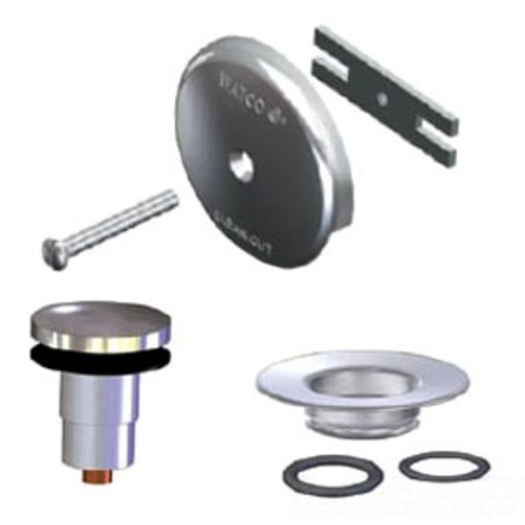 Watco 69290-PB Quicktrim Foot Actuated Single-Hole Polished Brass Trim Kit