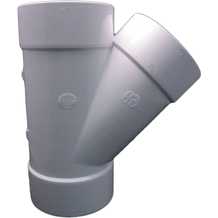 4" Wye Sewer & Drain Sewer & Drain SDR 35 PVC | PlumbersStock