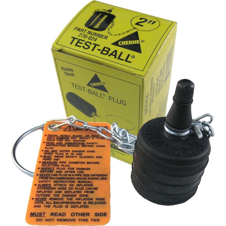 Cherne 270-024 2" Test Ball Plug | PlumbersStock