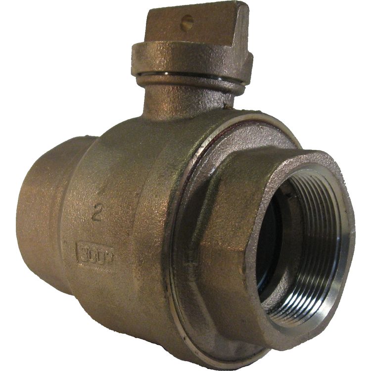 AY McDonald 2" FIP x FIP Ball Valve Curb Stop | PlumbersStock